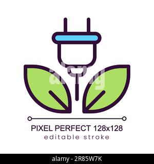 Renewable energy pixel perfect RGB color icon Stock Vector Image & Art ...