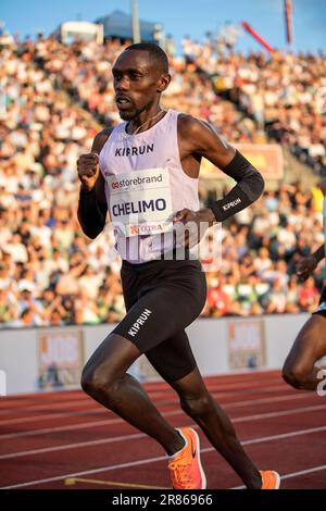 Paul Chelimo (USA) competing in the Men's 5000 metres at the 2020 (2021 ...