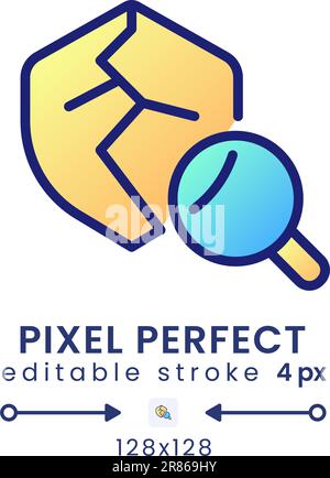 Vulnerability scanning linear desktop icon Stock Vector Image & Art - Alamy