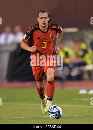 BRUSSELS - Arthur Theate of Belgium during the UEFA EURO 2024 ...