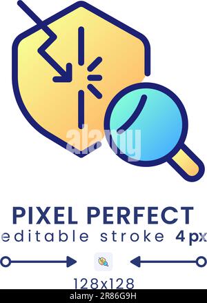 Penetration test linear desktop icon Stock Vector Image & Art - Alamy