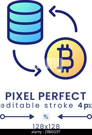 Tokenization linear desktop icon Stock Vector Image & Art - Alamy