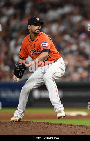 Houston Astros pitcher Seth Martinez throws during the sixth inning of ...