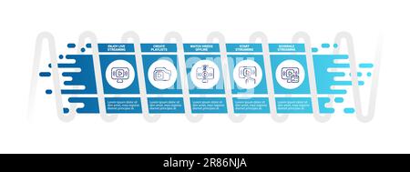 Streaming service infographic chart design template Stock Vector Image ...