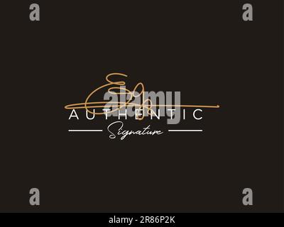 EG Letter Signature Logo Template elegant design logo. Hand drawn ...