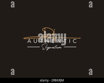 PI Signature Logo Template Vector Stock Vector Image & Art - Alamy