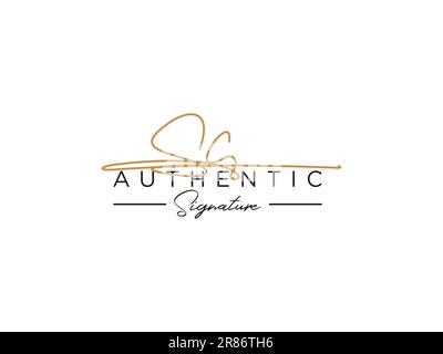 SC Signature Logo Template Vector Stock Vector Image & Art - Alamy
