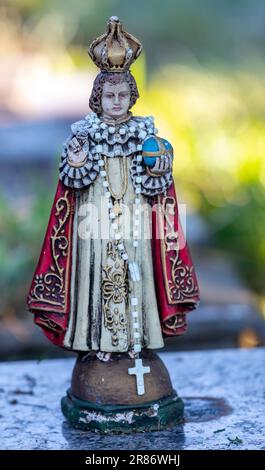 Sculptures of Catholic saints worn by time Stock Photo - Alamy