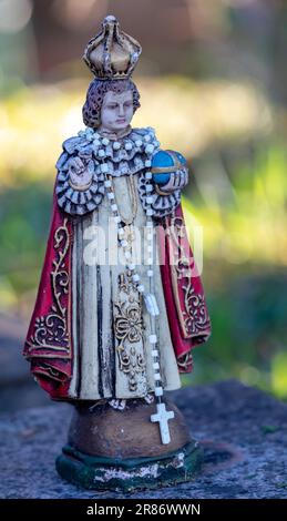 Sculptures of Catholic saints worn by time Stock Photo - Alamy