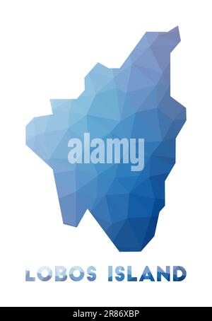 Network map of Lobos Island. Island digital connections map. Technology ...