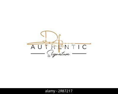 RF Signature Logo Template Vector Stock Vector Image & Art - Alamy