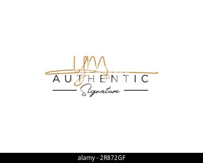 YM Signature Logo Template Vector Stock Vector Image & Art - Alamy
