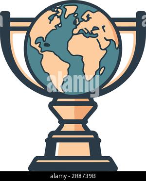 Global education, trophy world sphere Stock Vector Image & Art - Alamy
