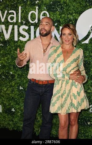 Moïse Santamaria and Emma Colberti attend the "Un Si Grand Soleil ...