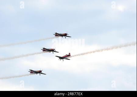 Royal Jordanian Falcons, air show,Photo Kazimierz Jurewicz Stock Photo ...