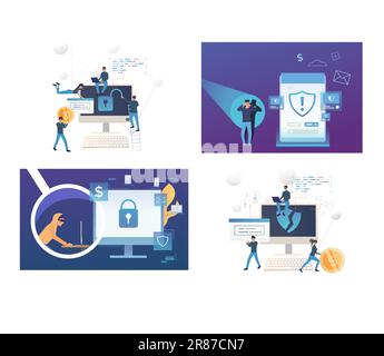 Web page with personal account flat color icon Stock Vector Image & Art ...