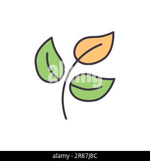 Herbal Medicin related vector line icon. Leaf, branch. Isolated on ...