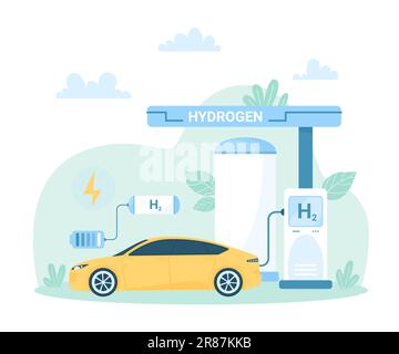 Clean Hydrogen Production with Green Energy Icon Set Stock Vector Image ...