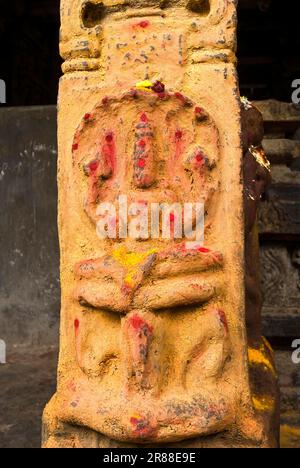 Nagaraja king of snakes on pillar in rangavilas mantap in sri ...