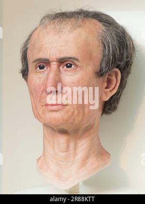 Julius Caeser facial reconstruction Stock Photo - Alamy