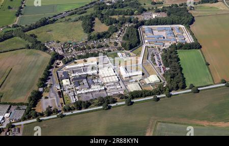 aerial view of HM Prison Hull, UK Stock Photo - Alamy