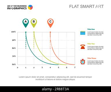 Line Charts Review Slide Template Stock Vector Image & Art - Alamy
