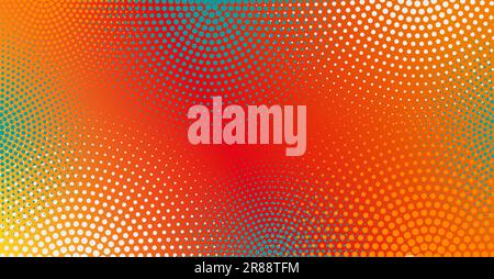 Colorful halftone vector pattern, texture design element set. Circles ...