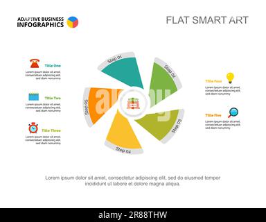 Petal Chart with Five Elements Template Stock Vector Image & Art - Alamy