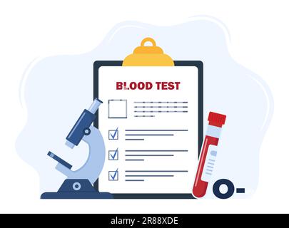 Analysis to determine the blood group. Medical blood test concept ...