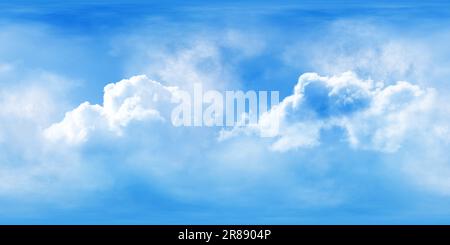 360° view of 360 degree texture sky background with clouds ...