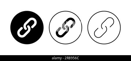 Link icon set. Hyperlink chain symbol Stock Vector Image & Art - Alamy