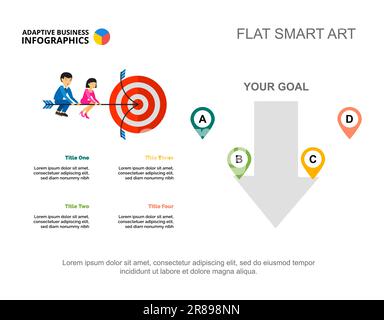 Four points project process chart template for presentation Stock Vector Image & Art - Alamy