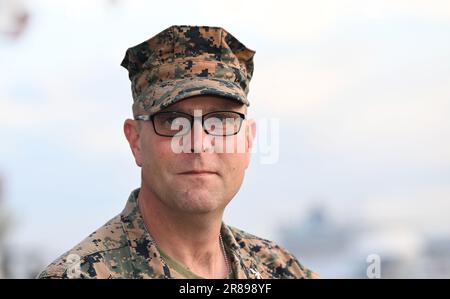 US Navy Commanding Officer, 31st Marine Expeditionary Unit (MEU) Col ...