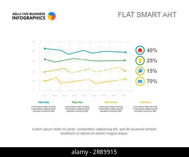 Line Charts Review Slide Template Stock Vector Image & Art - Alamy