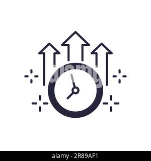 overtime icon, long working hours vector art Stock Vector Image & Art ...