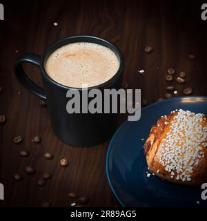 Freshly baked savory pastry with seeds on a plate Stock Photo - Alamy