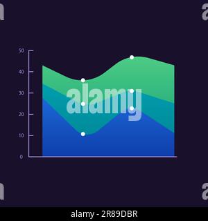 Multi-layered area infographic chart design template Stock Vector Image ...