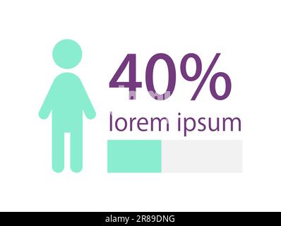 Male silhouette infographic chart design template for dark theme Stock ...