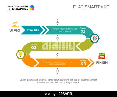Three Phases Workflow Slide Template Stock Vector Image & Art - Alamy
