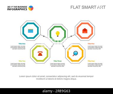 Five Points Strategy Slide Template Stock Vector Image & Art - Alamy