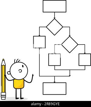 Program algorithm, flowchart plan, workflow mindmap grey icon Stock Vector Image & Art - Alamy