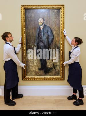 Karl Jensen-Hjell 1885 by Edvard Munch Stock Photo - Alamy