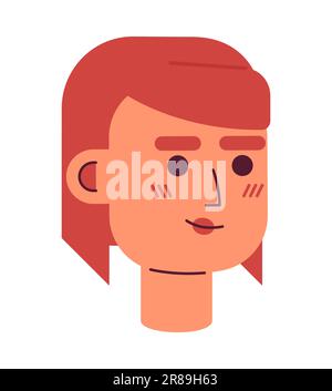 redhead woman avatar character icon Stock Vector Image & Art - Alamy