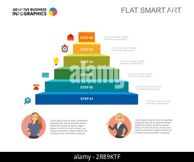 Six Steps Administration Slide Template Stock Vector Image & Art - Alamy