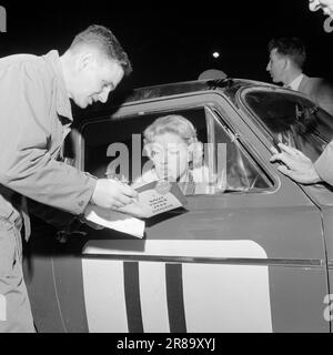 British rally driver Pat Moss-Carlsson and her husband Erik Carlsson ...