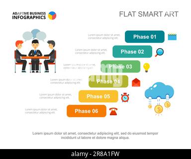 Six Phases Management Slide Template Stock Vector Image & Art - Alamy