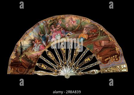 Fan 1850-1860 by Unidentified (French Stock Photo - Alamy