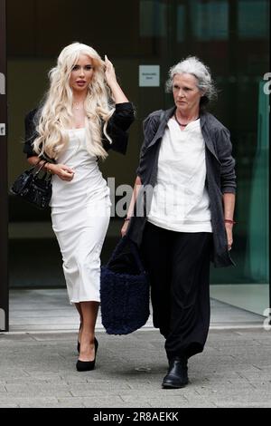 TikToker Orla Melissa Sloan (left), 21 from Exeter, Devon, leaves ...