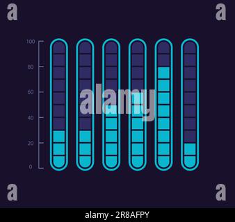 Fragmented level infographic chart design template Stock Vector Image ...