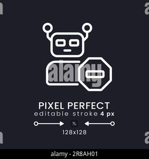Advanced bot protection linear desktop icon Stock Vector Image & Art ...